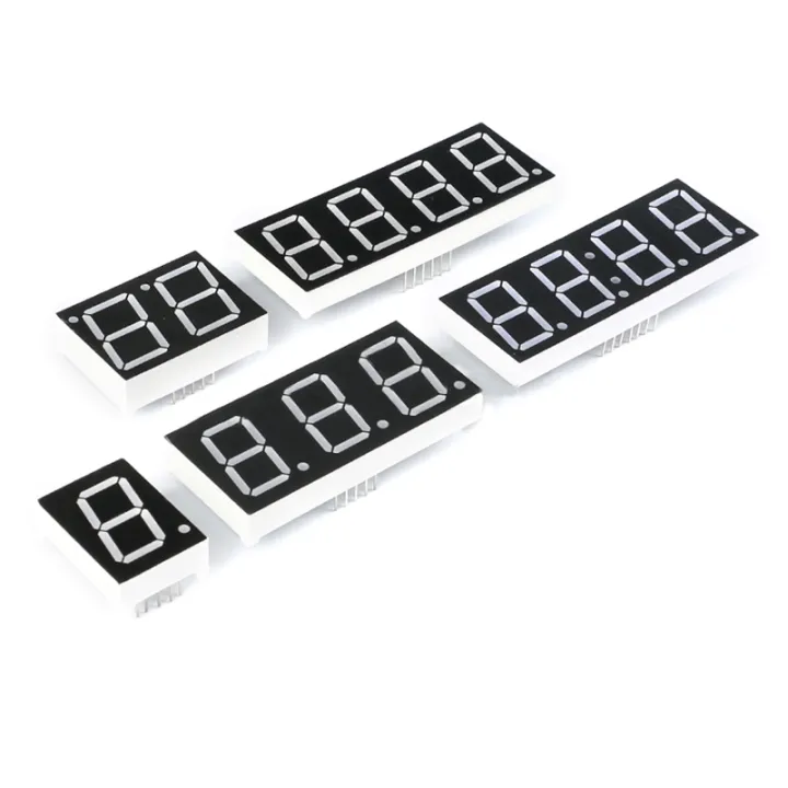 2pcs 0.56inch LED display 7 Segment 1 Bit/2 Bit/3 Bit/4 Bit Digit Tube ...