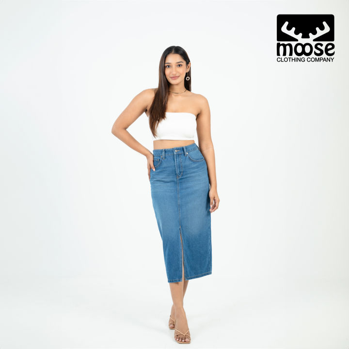 Moose Women's Denim Skirt – Indigo | Daraz.lk