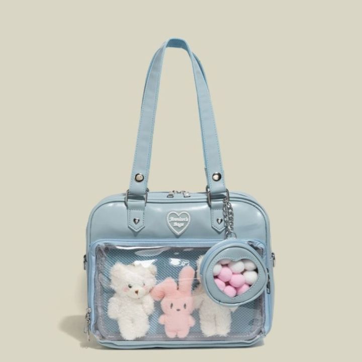 Cute Ita Bag Clear Small Ita Bag Japanese Style Transparent Pocket ...