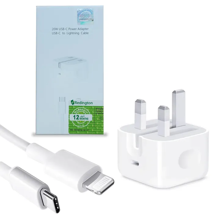 Redington 20W USB-C Power Adapter USB-C to Lightning Cable Charging ...