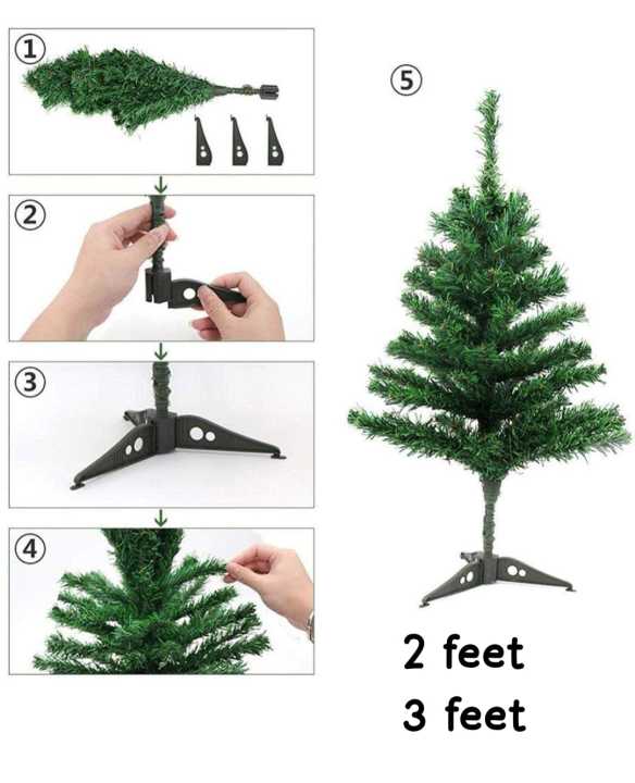 Artificial Christmas Trees 2 Feet 3 Feet 4 Feet Tree | Daraz.lk