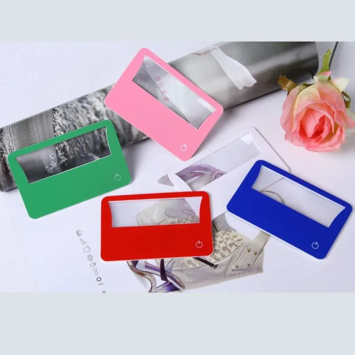 3X LED Book Small Prints Maps Magnifier Sheet Reading Magnifiers ...