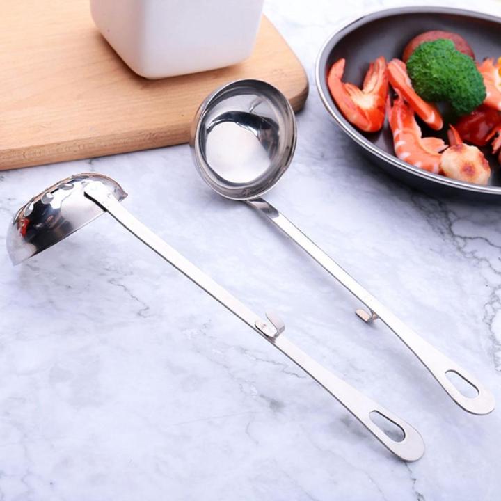 Restaurant Cooking Dinnerware Stainless Steel Long Handle with Hook ...