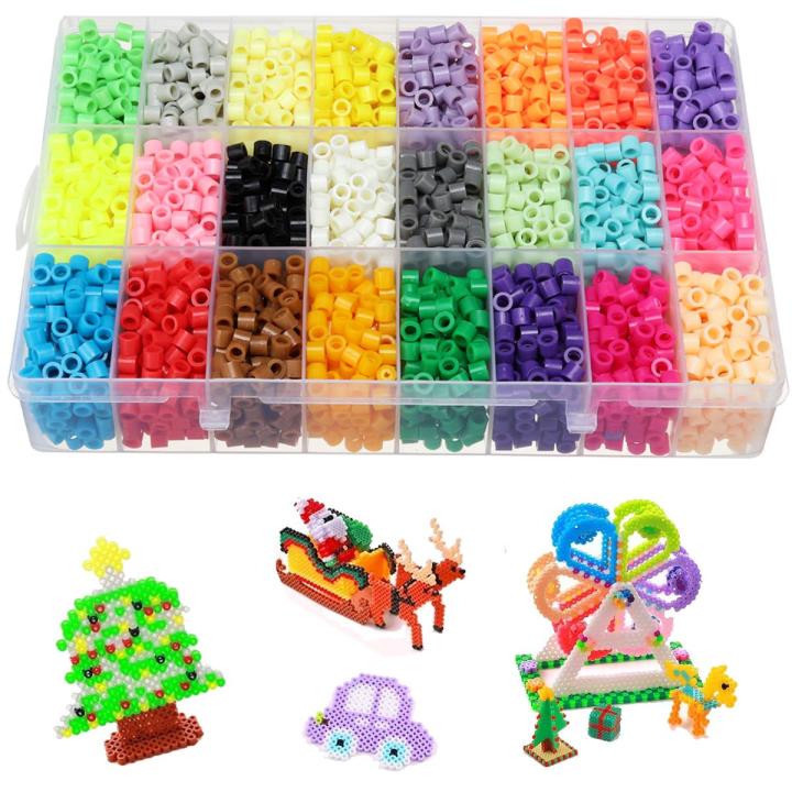 4200Pcs Motors Fuse Water Sticky Beads + 2 Grid Pegboards DIY Art Craft ...