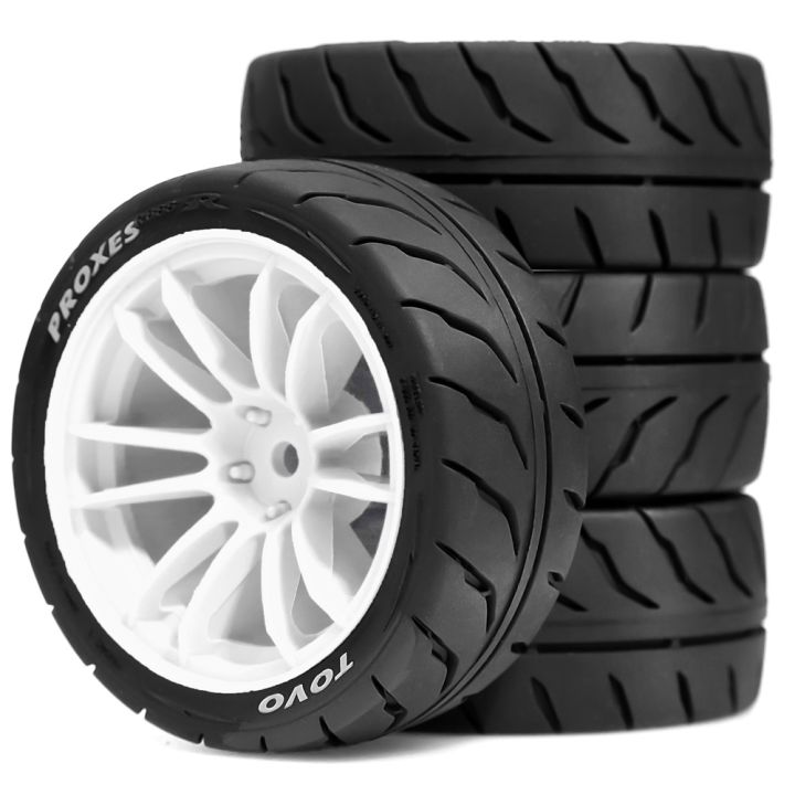 4pcs 68mm Rubber Tire Wheel Tyre 12mm Hex for TT01 TT02 B | Daraz.lk