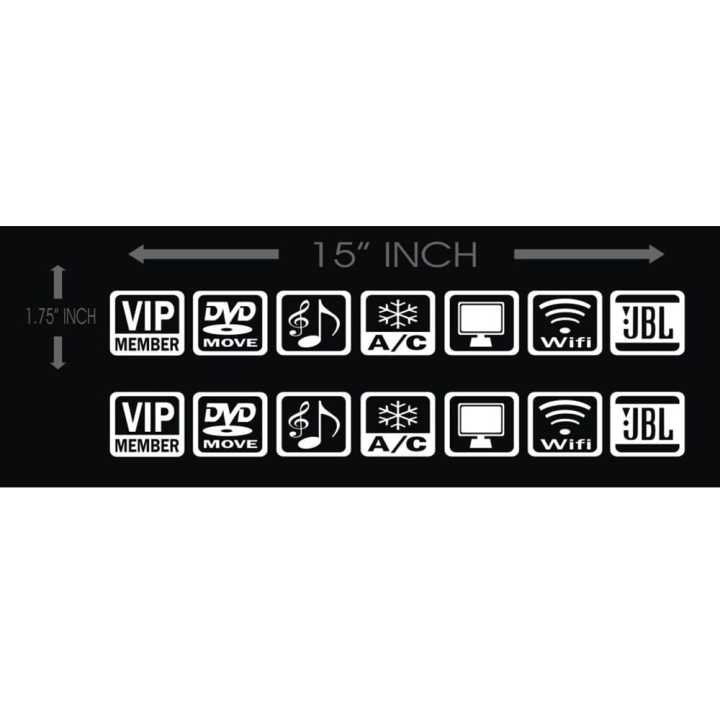 VIP jdm Stickers For Car Van Bike Alto Wagonr 3 Wheel Bus Sports Car ...