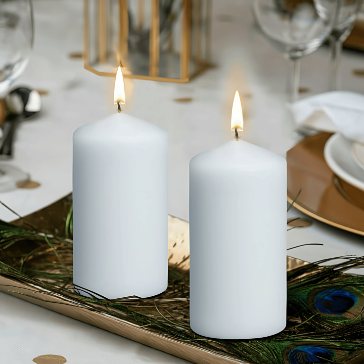 Pillar Bulk Candles 1.5x4 Inch White - 25 NOS - 01 Pack | Daraz.lk