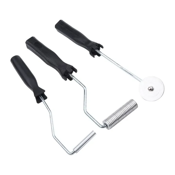 3PCS Alloy FRP FRP Roller Hand Lay-Up Tools Iberglass Bubble Laminating ...