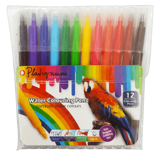 Mango Water Coloring Pen 12 Colour Pack platinum | Daraz.lk