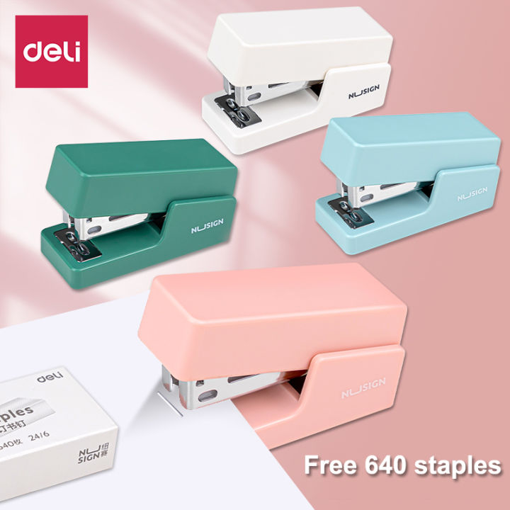 Deli stapler student use Mini small stapler Portable Multifunction ...
