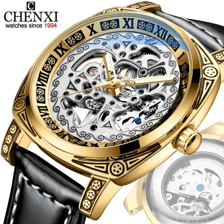 CHENXI brand fashionable business luxury waterproof automatic mechanical men's watch | Daraz.lk