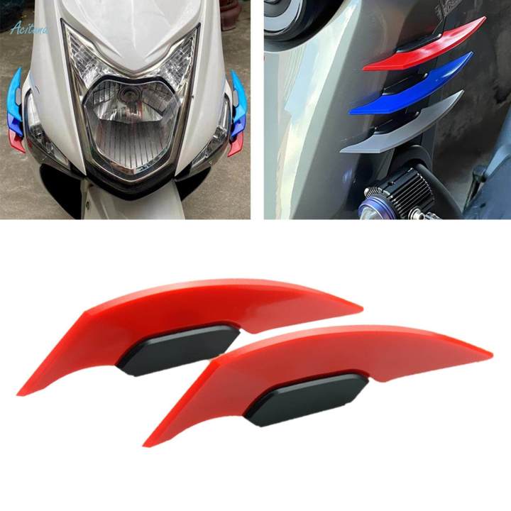Motorcycle Winglet Aerodynamic Spoiler for Electric Motorcycles Red ...