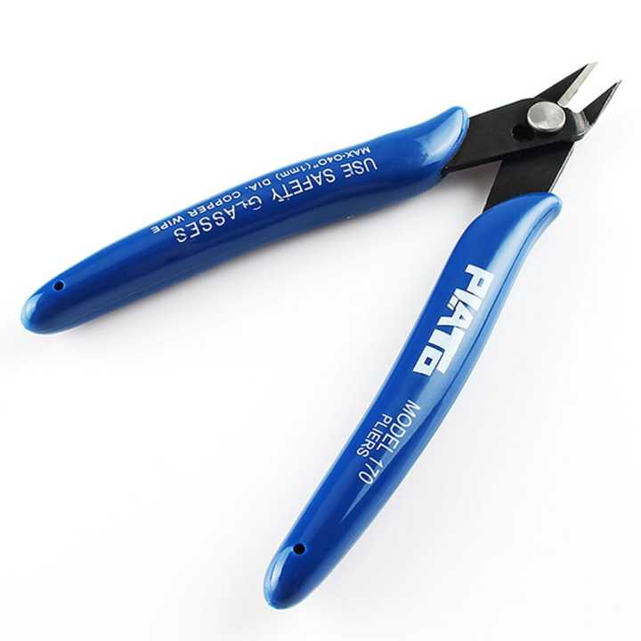 Wire Cable Cutter Flush Pliers Lightweight Side Cutting Snips Nippers ...
