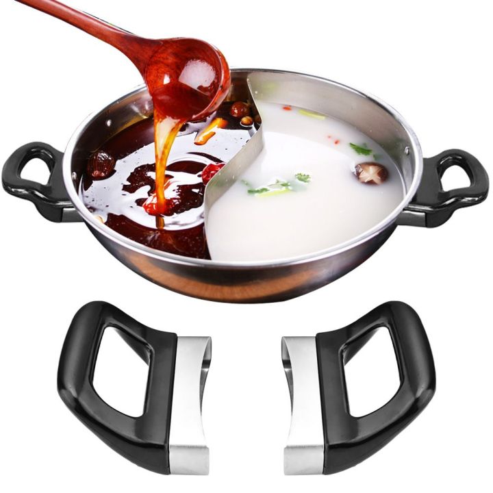 Metal Black Pot Side Handles Pressure Pan Cooker Steamer Sauce Pot ...