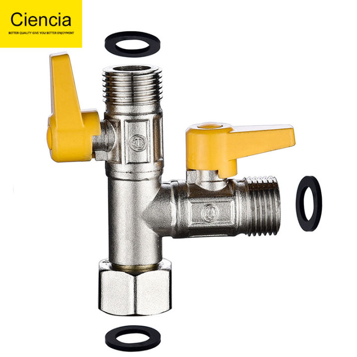 Copper 4 Split Joint Tee Joint with Switch One-Switch Two-Way Water ...