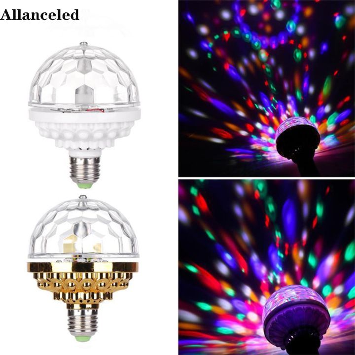 Colorful Golden Rotating Light KTV Stage Crystal Bulb Christmas Bar DJ ...