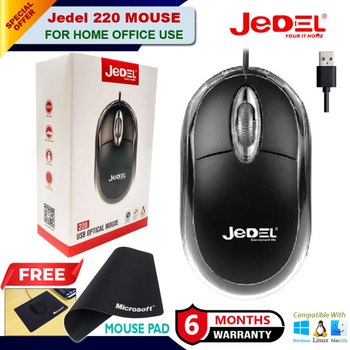 Jedel - Optical Mouse USB WIRED 220 | Daraz.lk