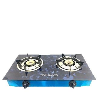 TAIKO 2 Burner Glass Top Gas Cooker With Stainless Steel Body TGL002 ...