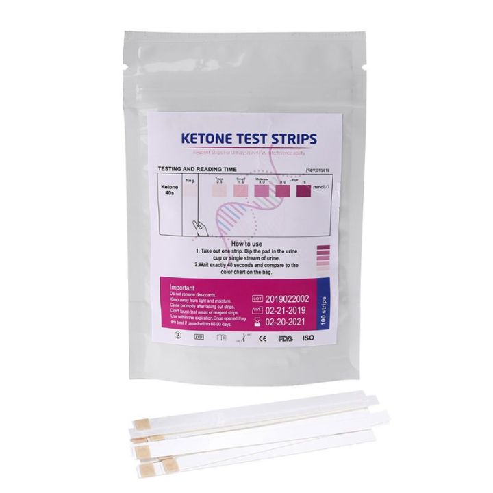 1 Set 100pcs Urs-1k Test Strips Ketone Reagent Testing Anti-Vc ...
