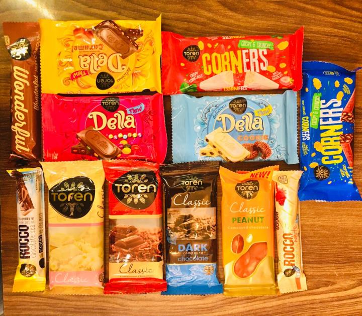 Toren Chocolate Mix Della, Dark,White,Chocolate,x 12Pcs Combo Pack ...