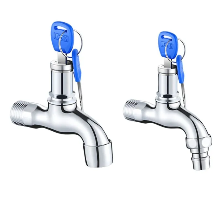 High Quality 20mm Anti-theft Faucet Alloy with Key Lock Lockable Faucet ...