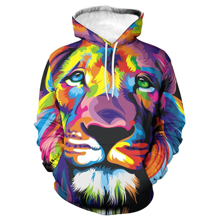 Lion 3D Printed Men/Women Hoodies Streetwear Boys Girls Fashion ...