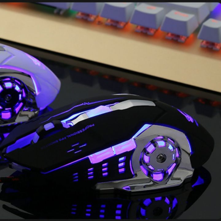 【TianYu Mall】4000DPI Profession Gaming Mouse Wire Mute Lighting Mouse ...