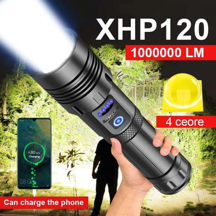torch light Super XHP120 Powerful Led Flashlight XHP90 High Power Torch ...