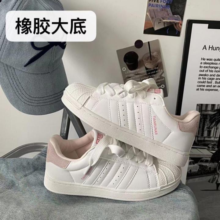 Women's White Shoes 2024 New Summer Cream Color Retro Japanese Student ...