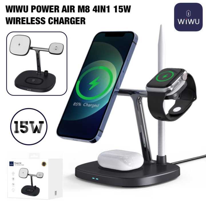 WIWU Power Air M8 4In1 15w Wireless Charger | Daraz.lk
