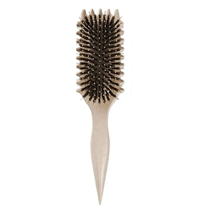 New for Defining Curls Boar Bristle Nylon Hair Brush Portable ...