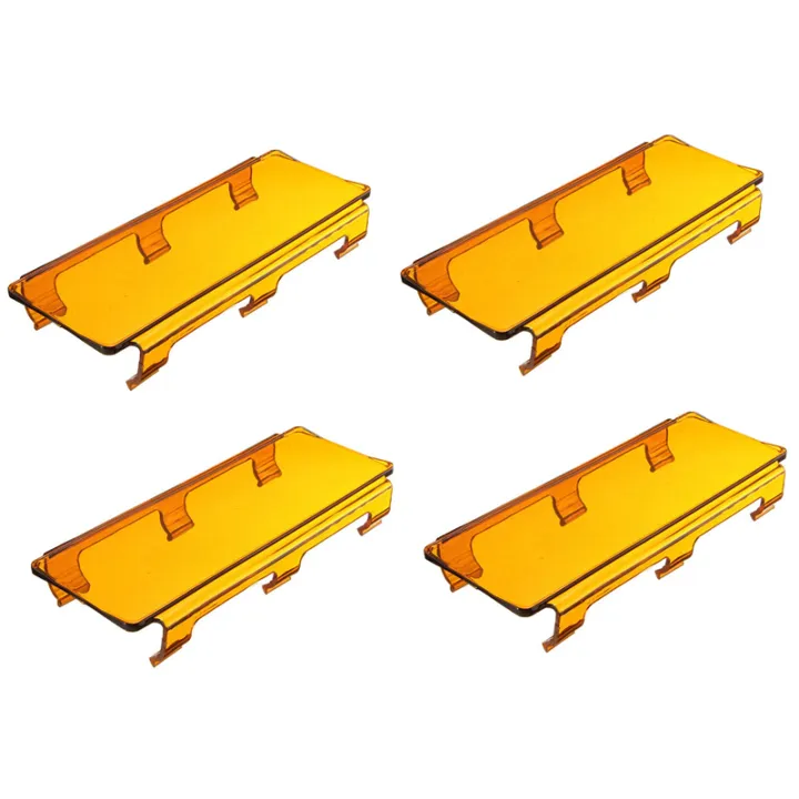 4X 8 Inch Curved LED Work Light Bar Lens Cover ATV UTV Offroad 4WD ...