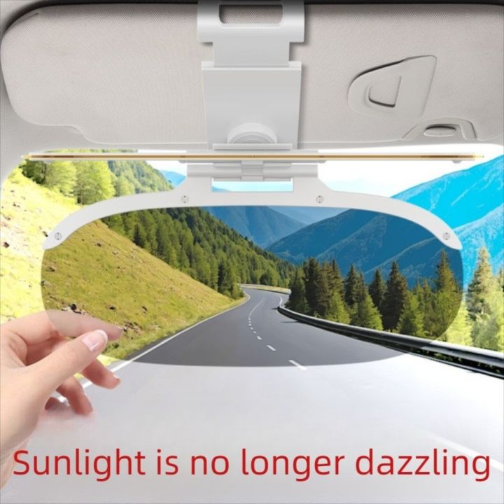 Durable HD Car Sun Visor UV Day Night Vision Anti Sunlight Dazzling ...