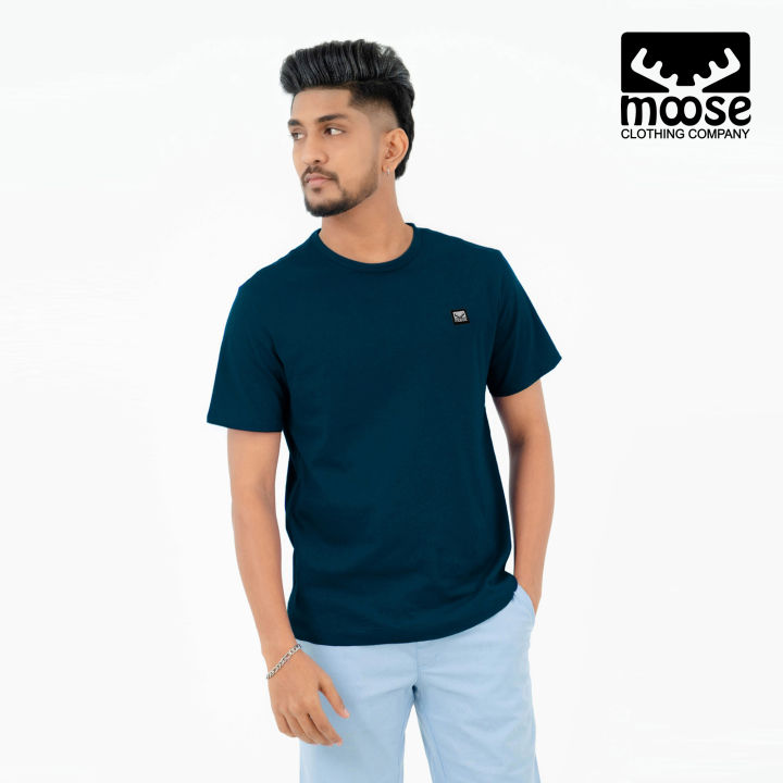 Moose Everyday Essential Tee - Navy | Daraz.lk