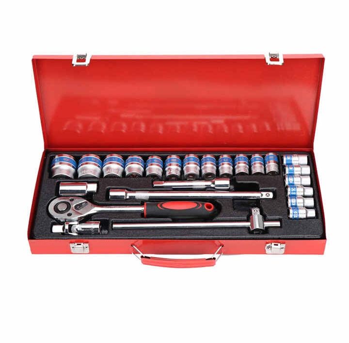 24PCS SOCKET WRENCH 1 2 DRIVE socket set 8 TO 32 Chrome vanadium professional standard Daraz.lk