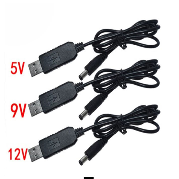 DC 5V USB to 12V USB Charging Cable Interface 5.5*2.1MM 5v to 12v Power ...