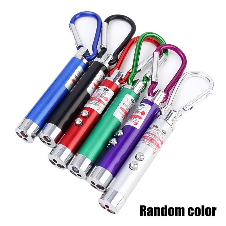 【WEJA】Aluminum Alloy 3-in-1 LED Mini Flashlight Lightweight Ultraviolet ...