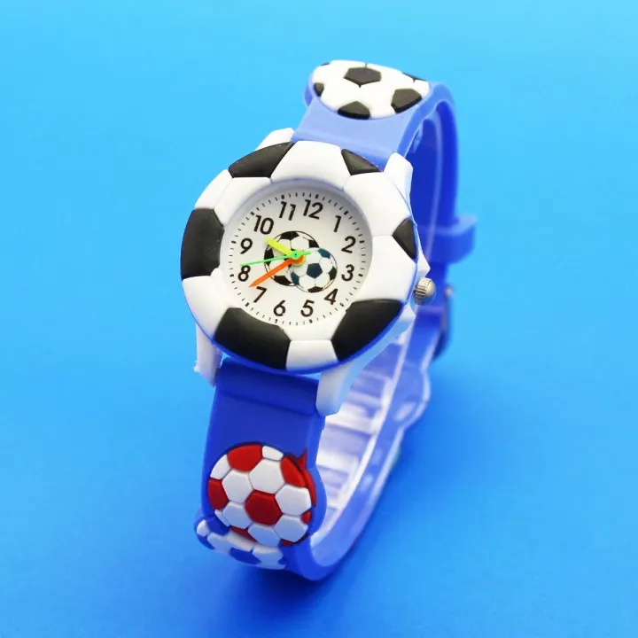 Children's Small Watch Boys Girls Cartoon Football Toddler Quartz ...