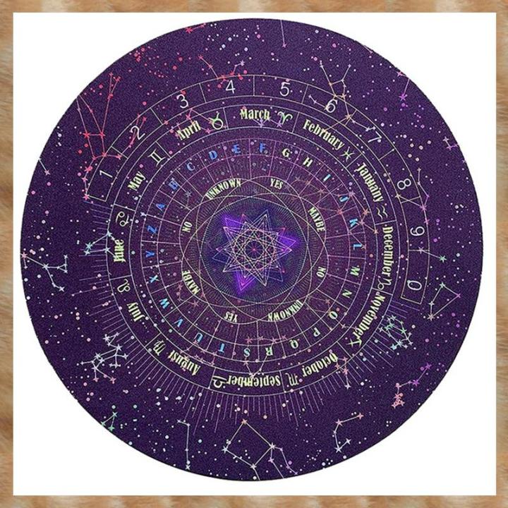 1 PCS Astrology Pendulum Mat Round Shape Starry Letter Rubber (Size:8. ...
