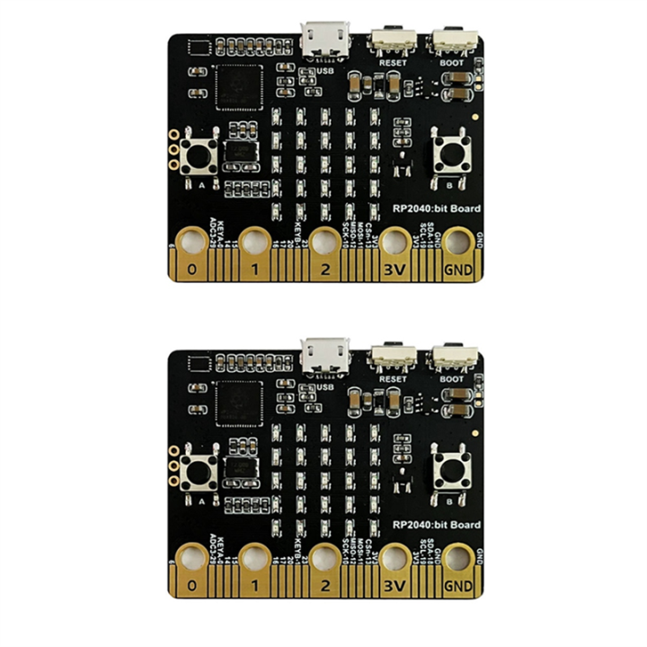 2PCS for Raspberry Pi PICO RP2040 Bit Motherboard Compatible with BBC Microbit Shape Python ...