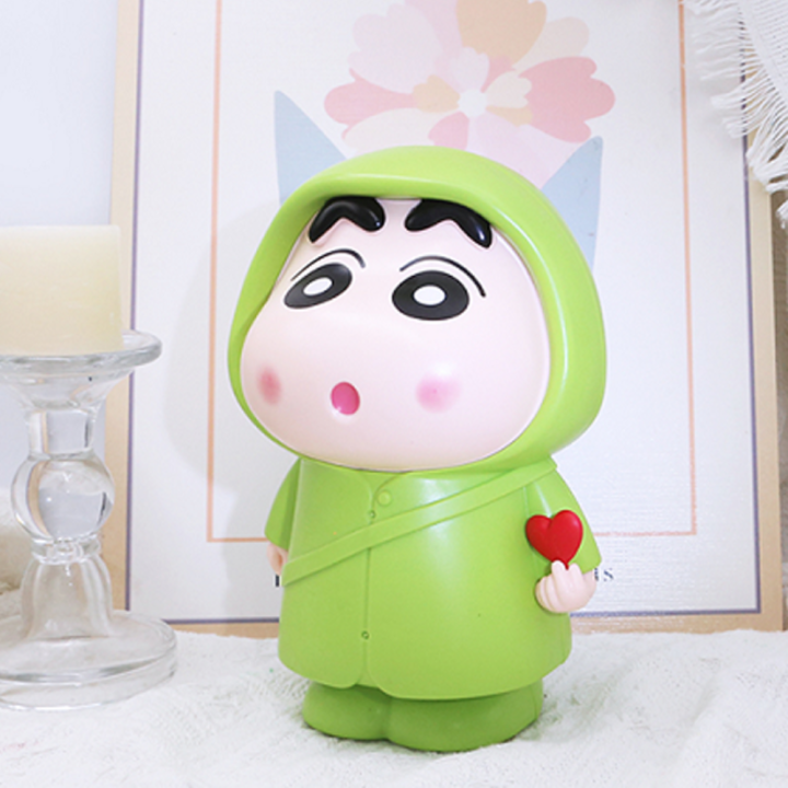 Safe Deposit Box Green Raincoat Crayon Shin-chan Savings Figure Model ...