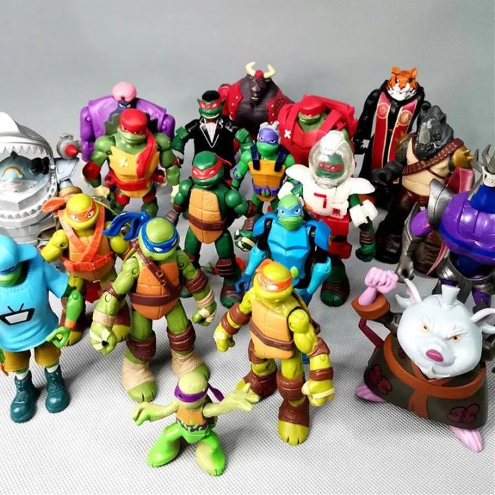 Genuine Teenages Mutant Ninja Turtles Action Figure Joint Movable Anime ...