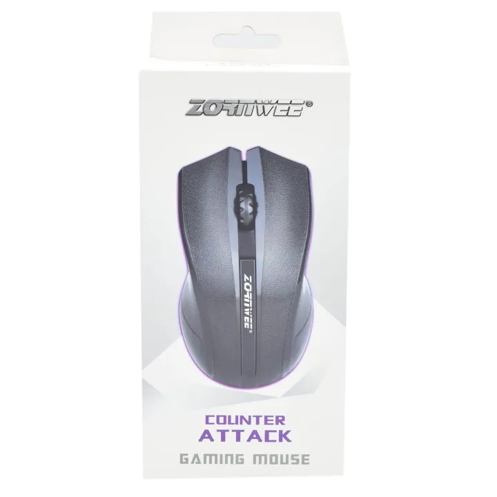 Zornwee Counter Attack Gaming Mouse - Black | Daraz.lk