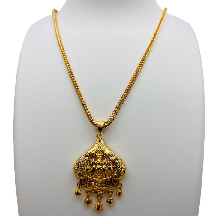 Gold Plated chains and pendan Traditional Bridal Sawadi Type Beauty ...