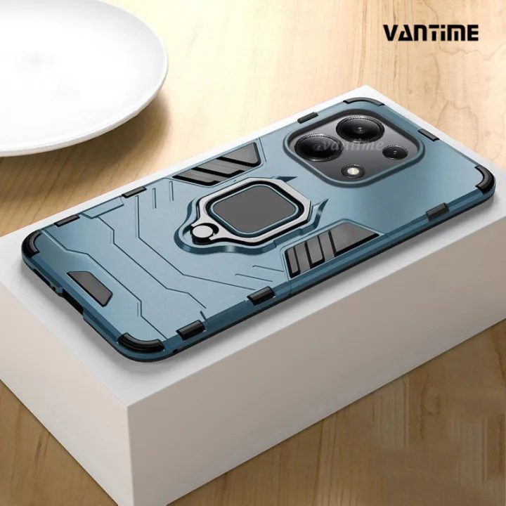 Vantime for Xiaomi Redmi Note 13 4G Case Hard Shockproof Stand Holder Cover | Daraz.lk