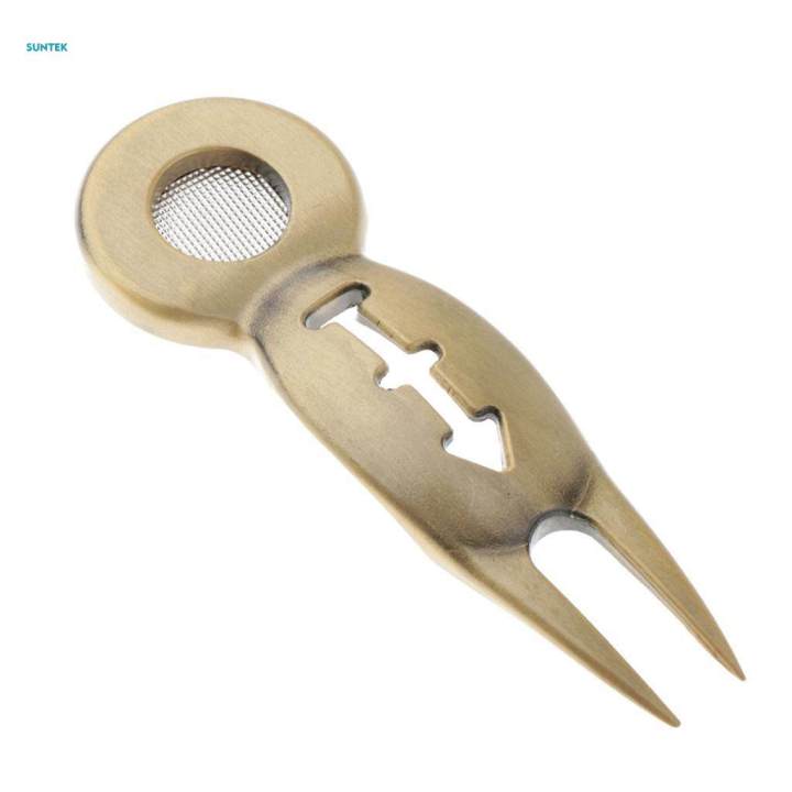 3 in 1 Golf Divot Repair Tool Fork with Ball Marker & Line Marking ...