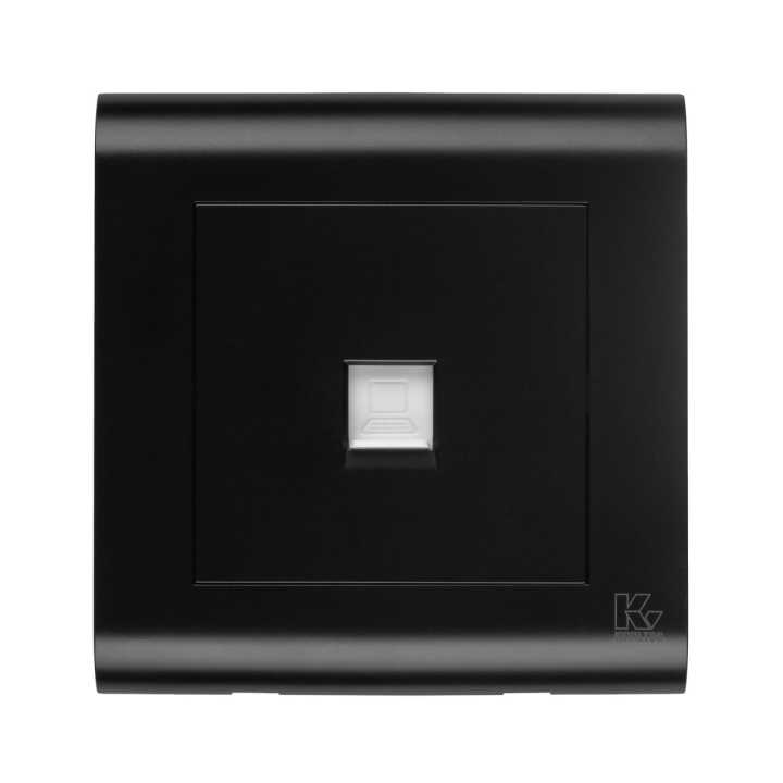 Modular Jet Black Cat 6 Data Socket Outlet | Daraz.lk