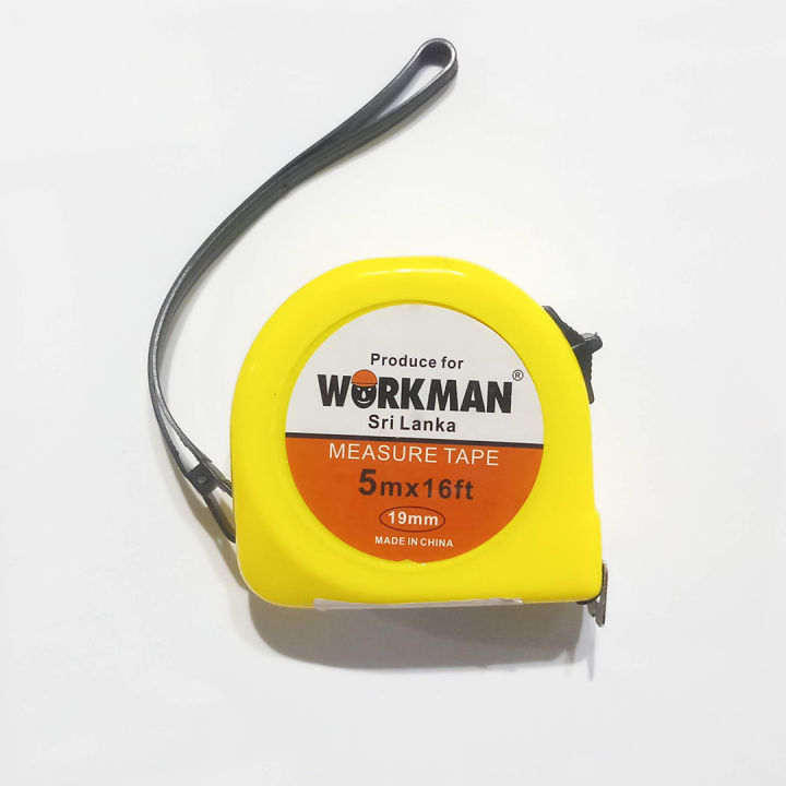Workman Measuring Tape 5m, 16ft (19mm width) | Daraz.lk