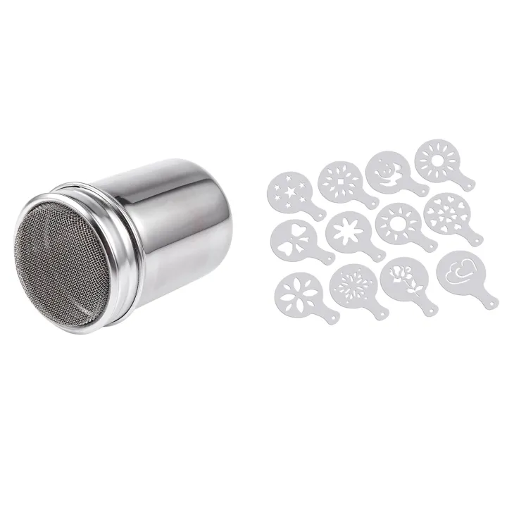 JOUYI Silver Stainless Steel Mesh Tube Type Dusters Dusting Salt Shaker ...