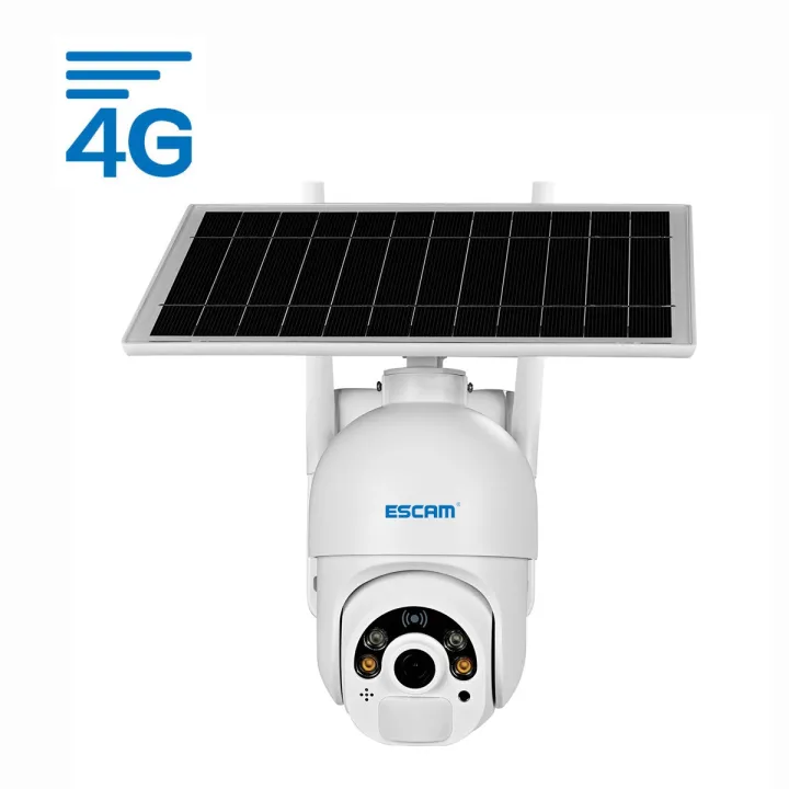 ESCAM QF450 HD 1080P 4G US Version Solar Powered IP Camera without ...